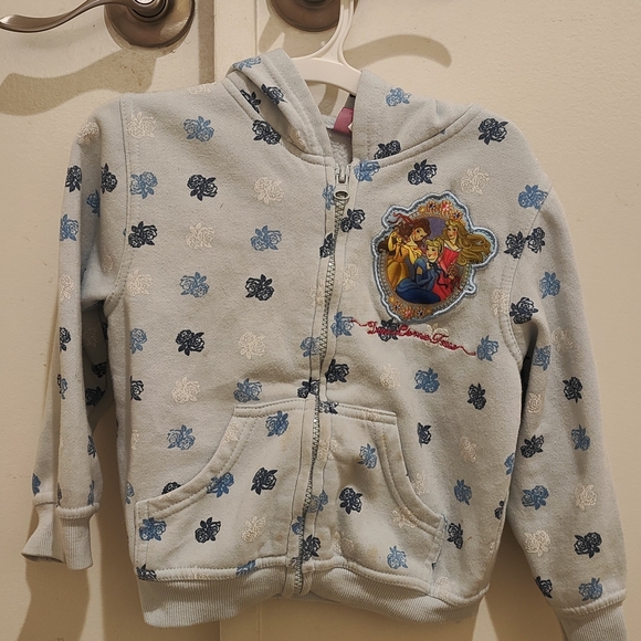 Disney | Shirts & Tops | Disney Light Blue Hoodie With Character Design ...
